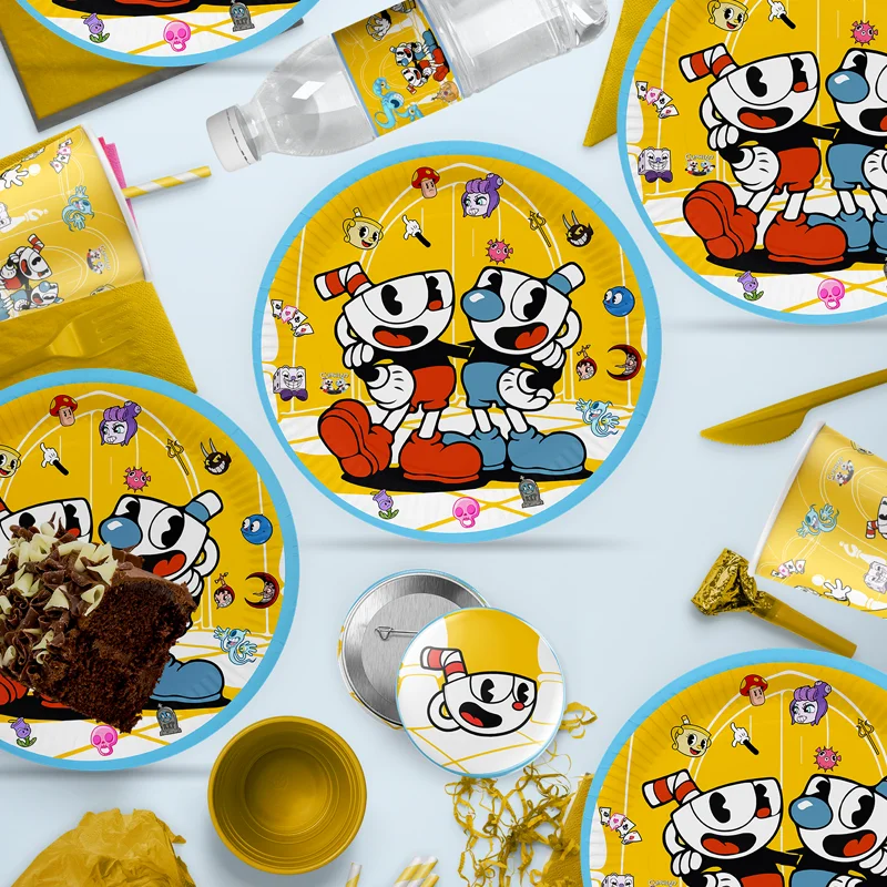 Disney-Cuphead-DIY-birthday-party-party-disposable-tableware-balloon ...