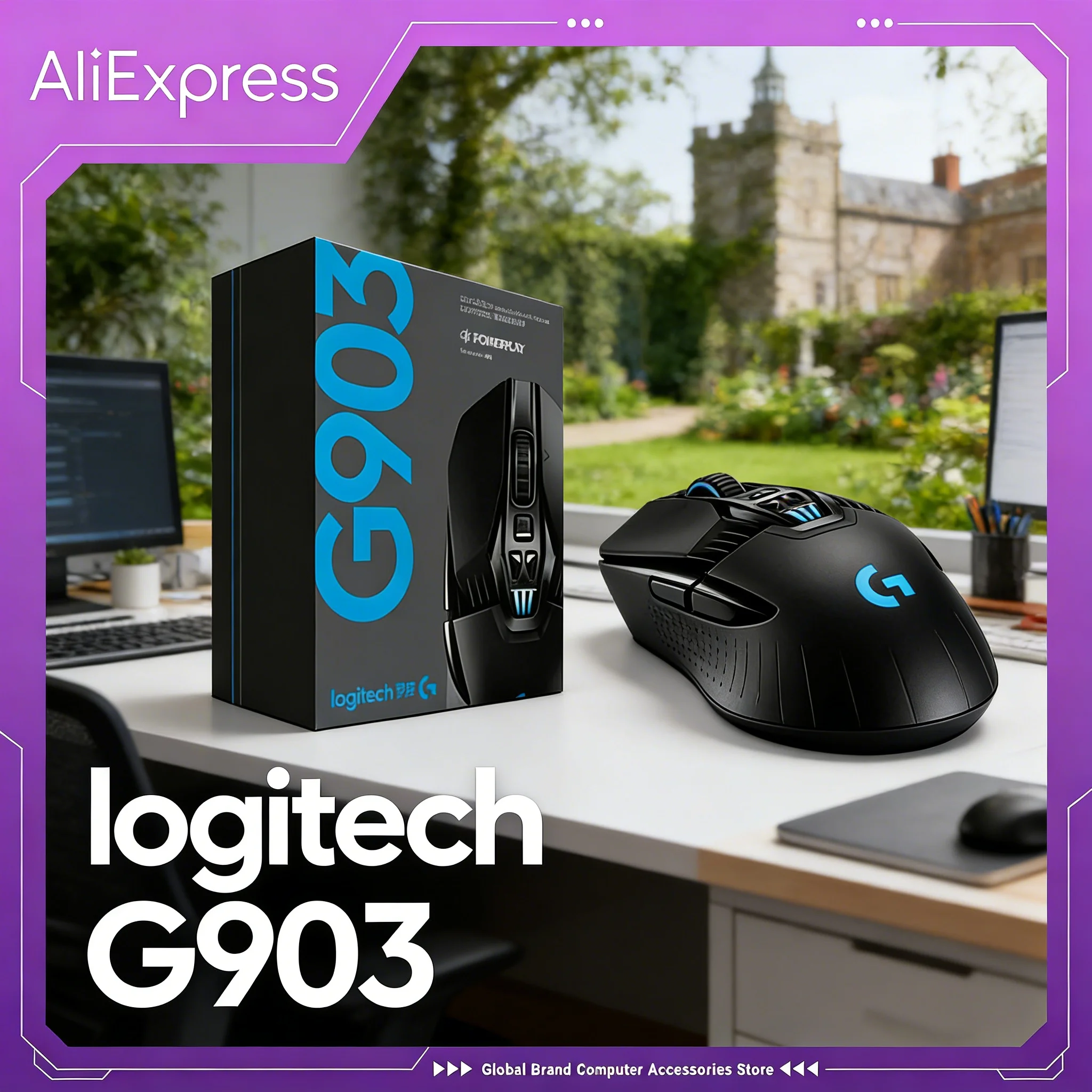 Mouse Gamer Sem Fio Logitech G903 HERO Lightspeed com Sensor Aprimorado ...
