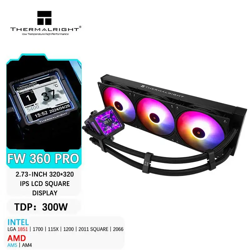 Thermalright-FW-360-PRO-All-in-one-CPU-Water-cooling-cooler-2-73-IPS ...