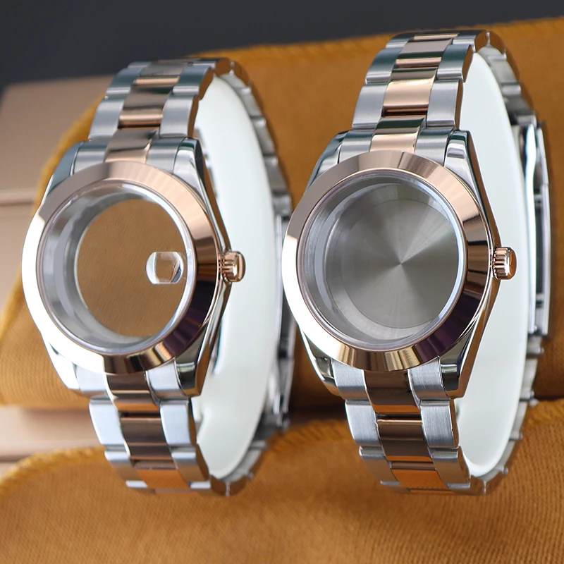 40mm-36mm-Rose-Gold-And-Silvery-Watch-Cases-Watchband-For-Oyster-Air ...