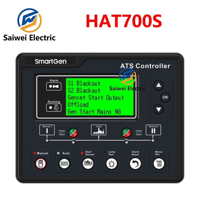 SmartGen-HAT700S-Diesel-Generator-Set-ATS-Controller-Dual-Power-Supply ...