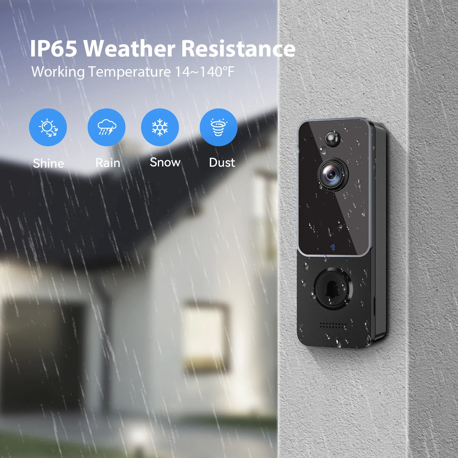 P8-Video-Doorbell-Camera-WIFI-Wireless-Monitoring-Night-Vision-HD ...