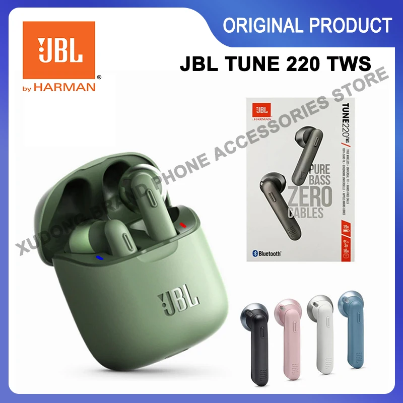 Original JBL TUNE 220 TWS Bluetooth True Wireless On Ear Headphones ...