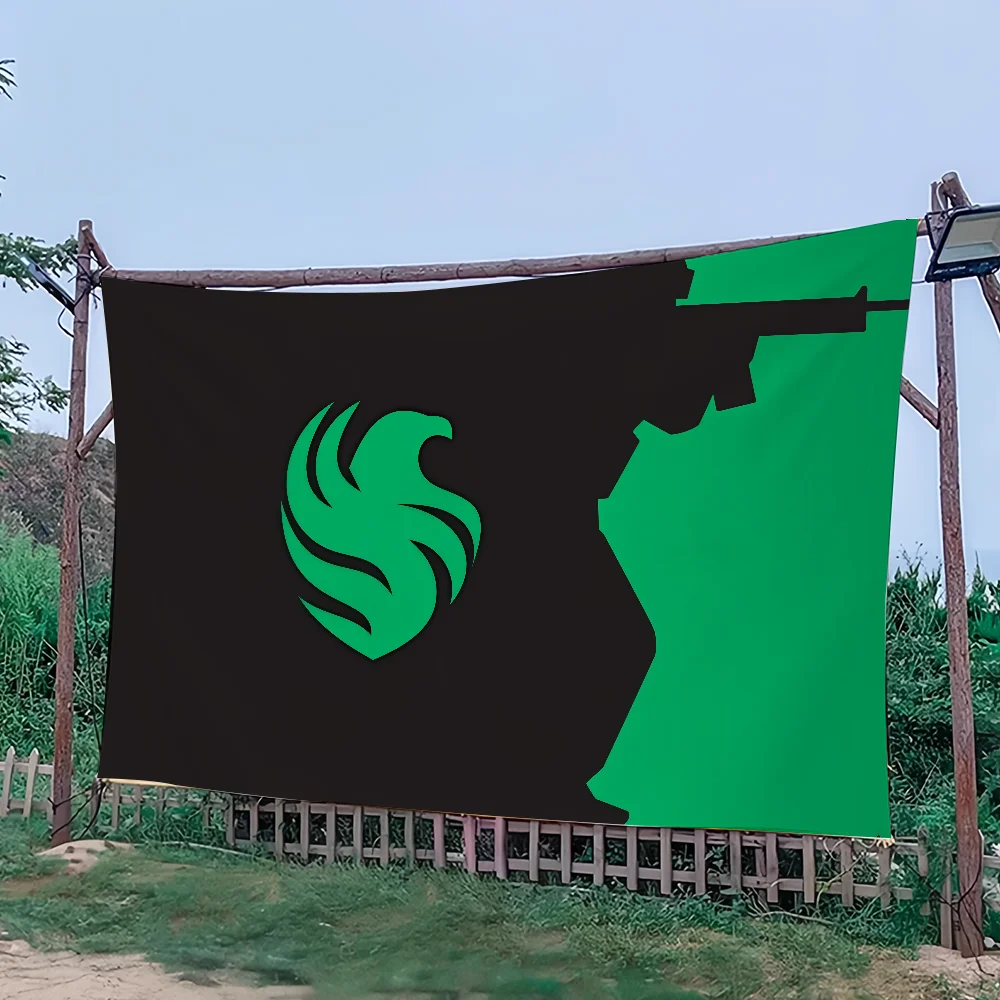 Team flag Art Sci Game Fi Room Home Decor Wall Mount Home CS2 Decor ...