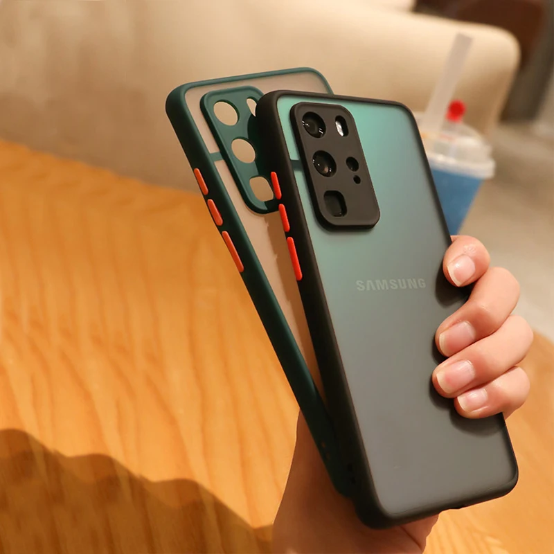 Funda de teléfono armadura a prueba de golpes para Samsung Galaxy Note 20 Ultra 10 Plus S10 S10E ...