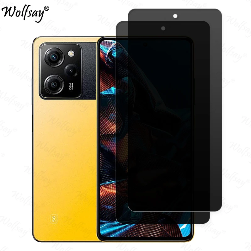 Anti-Spy Tempered Glass For Xiaomi Poco X5 Pro 5G Privacy Screen ...
