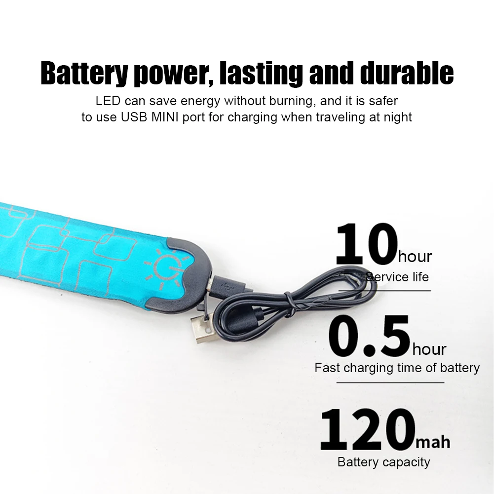 Compression bras,Brassard réfléchissant à LED,Rechargeable par USB ...