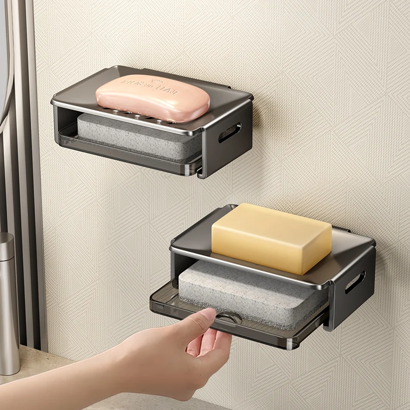 Punch-free-Soap-Box-Wall-Mounted-2023-New-Soap-Box-Household-High-End ...