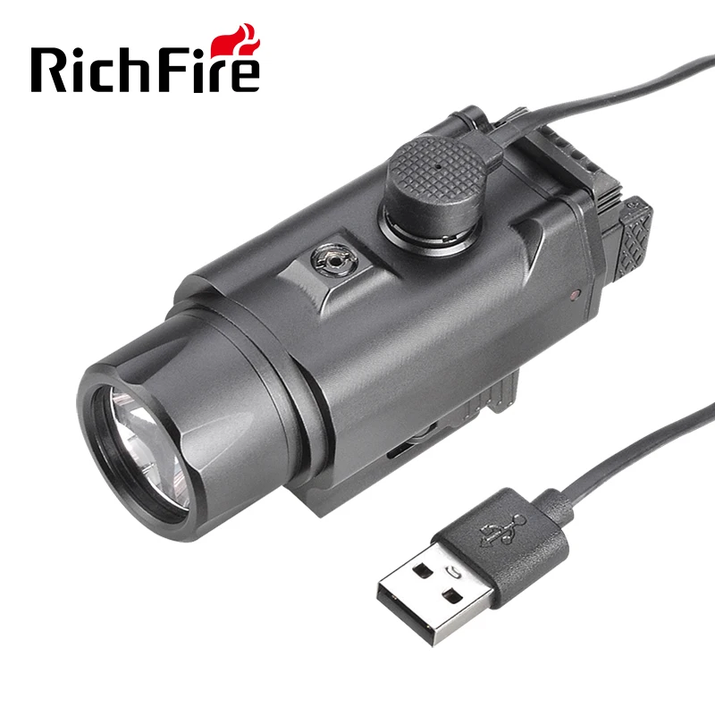 Richfire-SFD-077-Tactical-LED-Flashlight-CREE-1500LM-Green-Laser ...