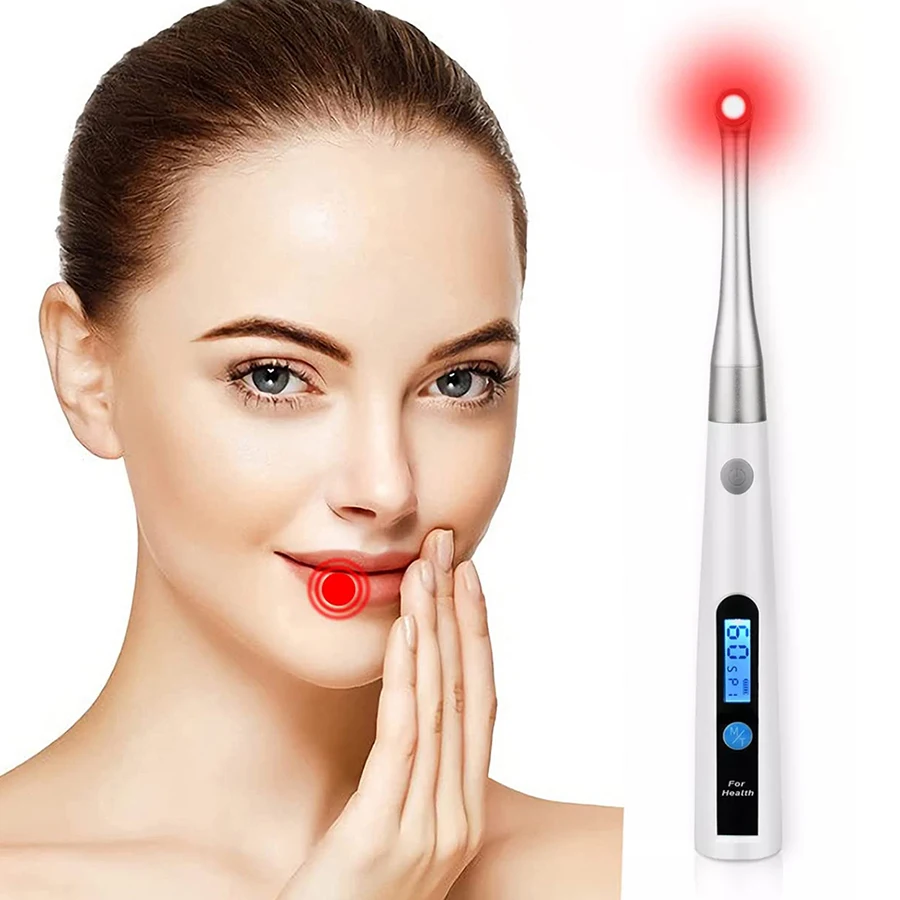 Cold Sore Laser Therapy Device Light Therapy Mouth Ulceration Blisters ...