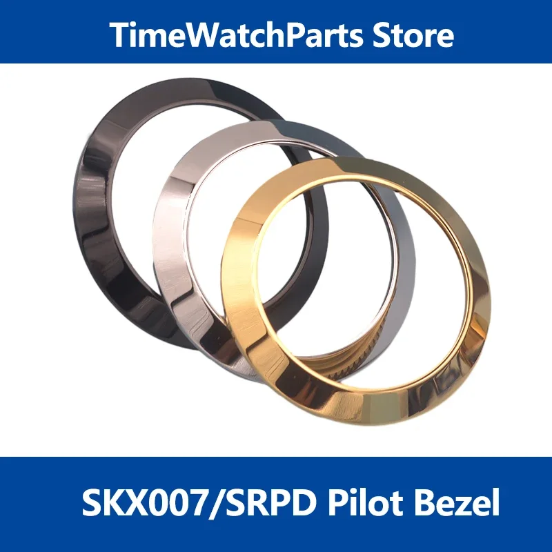 41Mm-Pilot-Bezel-Rvs-Bezel-Ring-Voor-Skx007-Srpd-Seiko-Horloge-Case ...