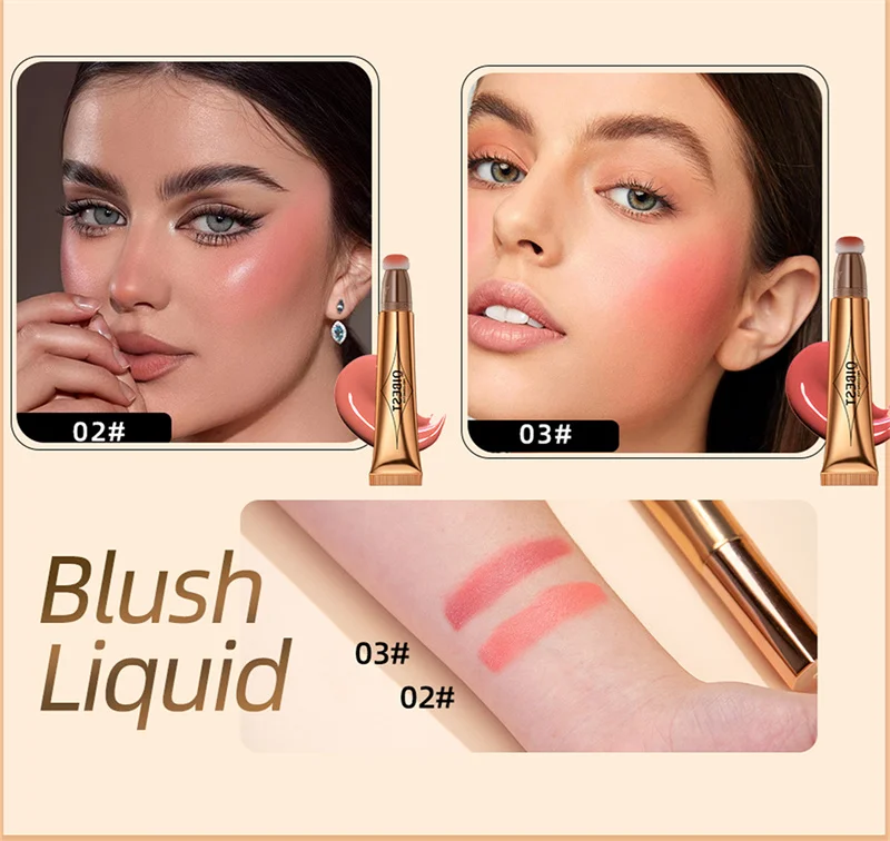 3 In 1 Multifunctional Liquid Blush Contour Highlight Pen Pearlescent ...