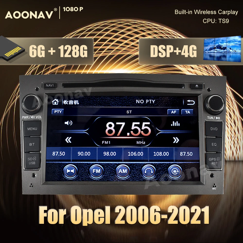 2 din Android 10.0 car radio For Opel 2006 2021 car radio multimedia ...