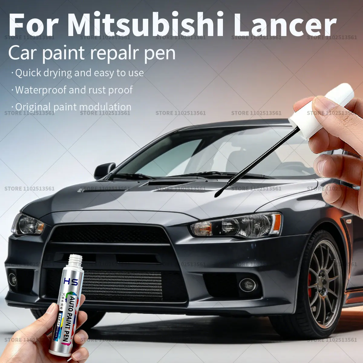 Car Paint Repair Pen Paint Scratch Repair Accessories White Apex Silver ...