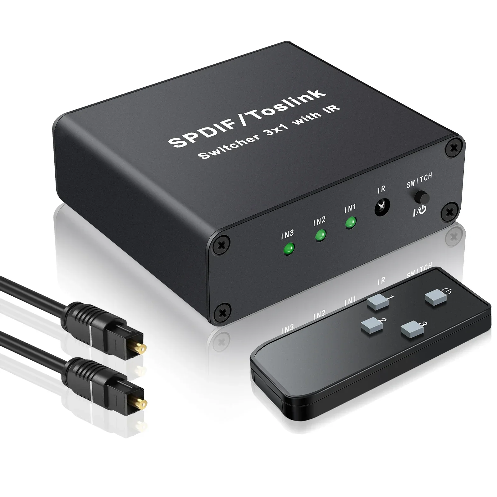 Conmutador-de-fibra-ptica-de-Audio-Digital-3-en-1-salida-SPDIF-tres ...