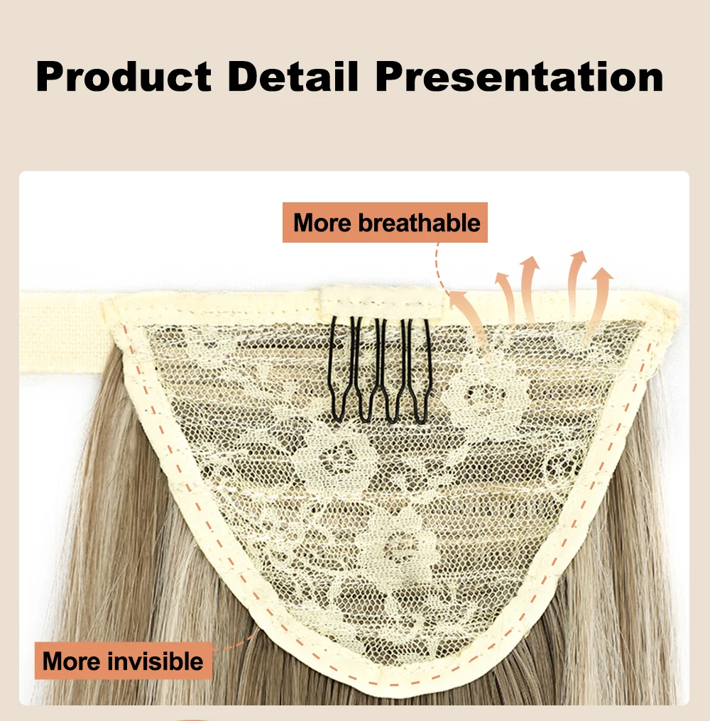 Perruque - postiche,Extensions capillaires synthétiques,queue de cheval ...