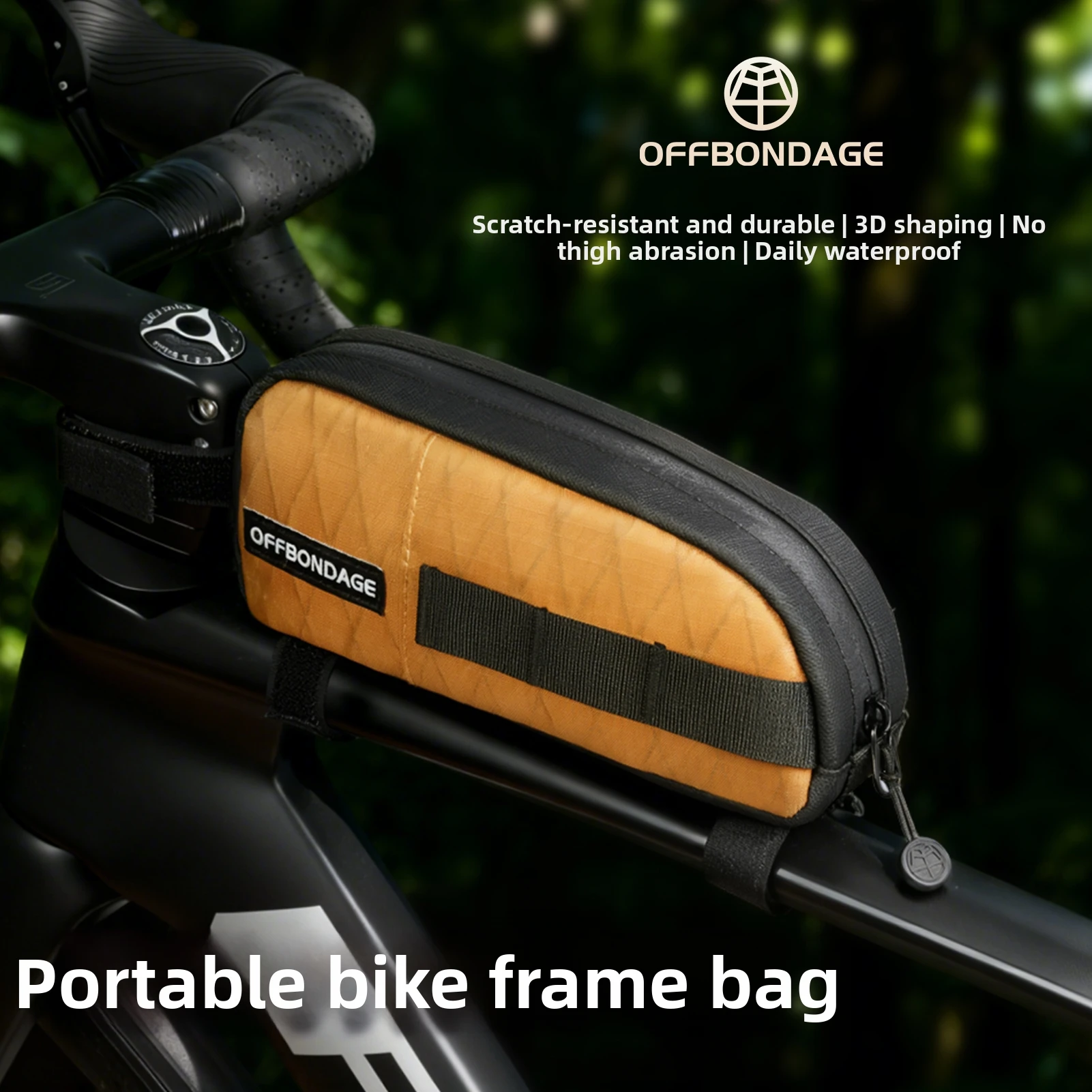 OFFBONDAGE Bicycle Top Tube Bag Lightweight 1L Bike Front Frame Bag ...