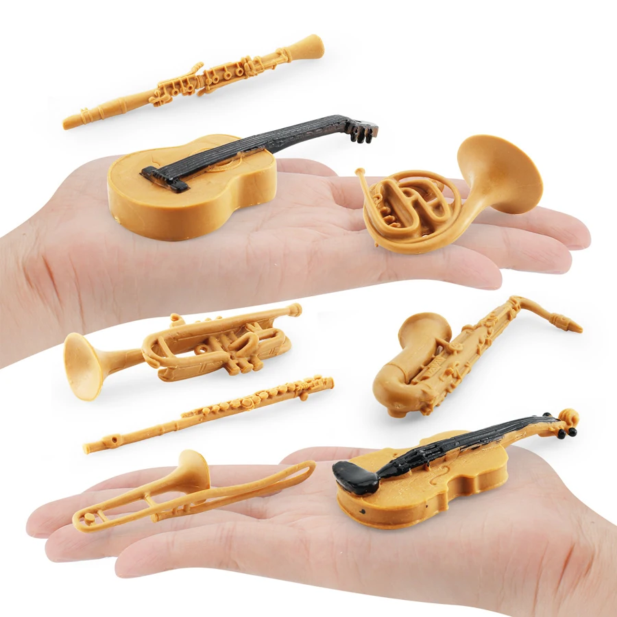Simulation-Miniature-MIN-Musical-Instrument-Set-8pcs-Model-Includes ...