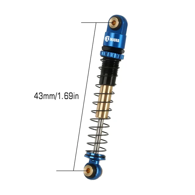 Aluminum RC Upgrades 39mm Aluminum Shock Absorbers For SCX24 RC Crawler ...