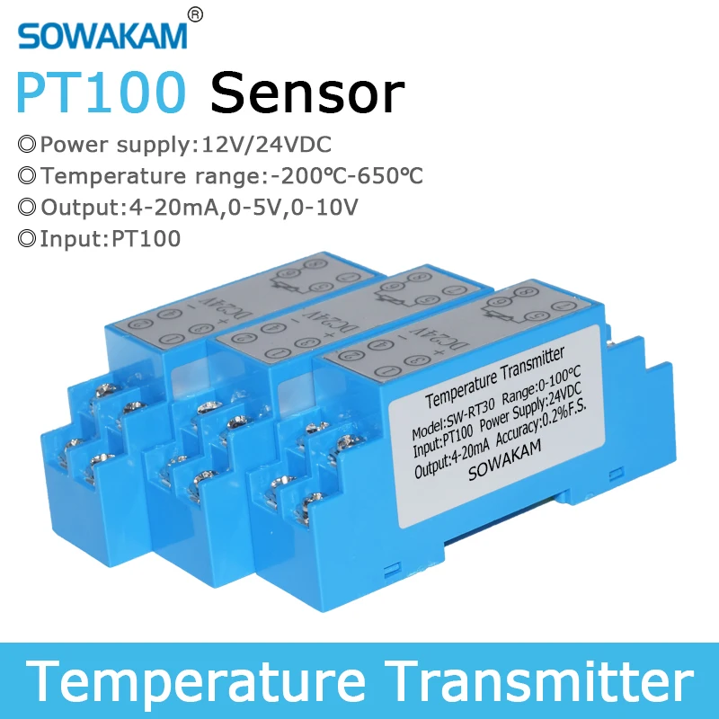 DIN-Rail-PT100-Temperature-Transmitter-PT100-Sensor-Module-200-600-4 ...