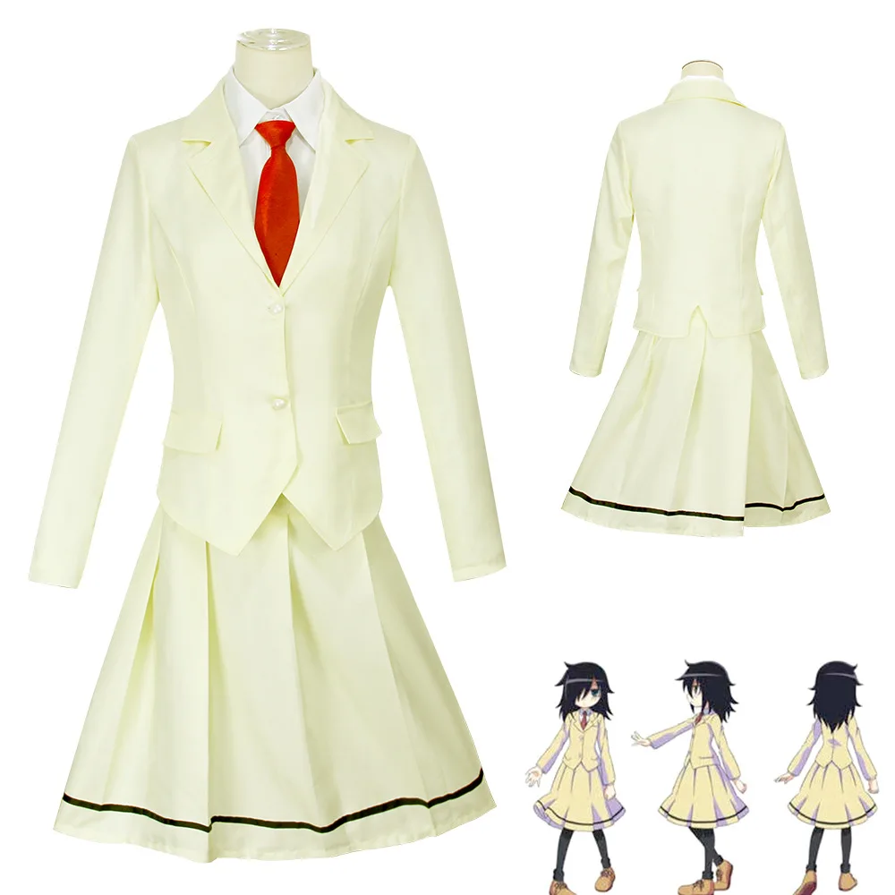 Kuroki Tomoko Cosplay Anime Watamote Cosplay Costume Woman School jk ...
