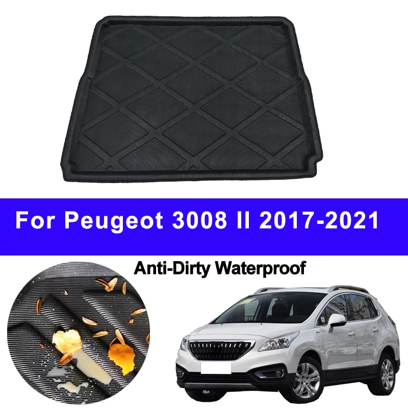 Car-Auto-Rear-Boot-Cargo-Liner-Tray-Trunk-Mat-Carpet-for-Peugeot-3008 ...