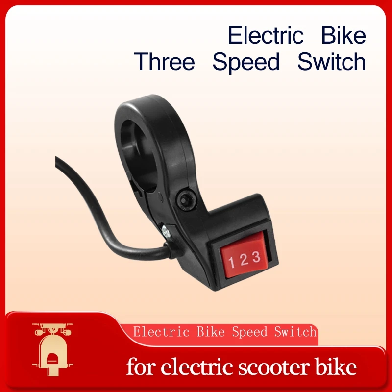 Three Speed Switch Electric Bicycle Accessories 3 Gears Switch Button E ...