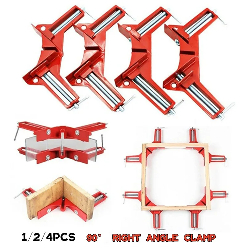 1-2-4pcs-4-inch-90-Degrees-Angle-Clamp-Right-Angle-Woodworking-Frame ...