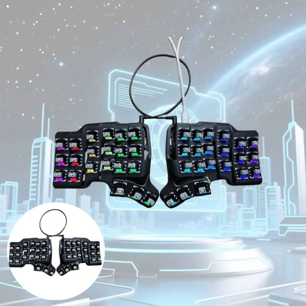 TBK Mini 3×6 Split Keyboard Kit Wired/Wireless 3D Printing Custom RGB ...