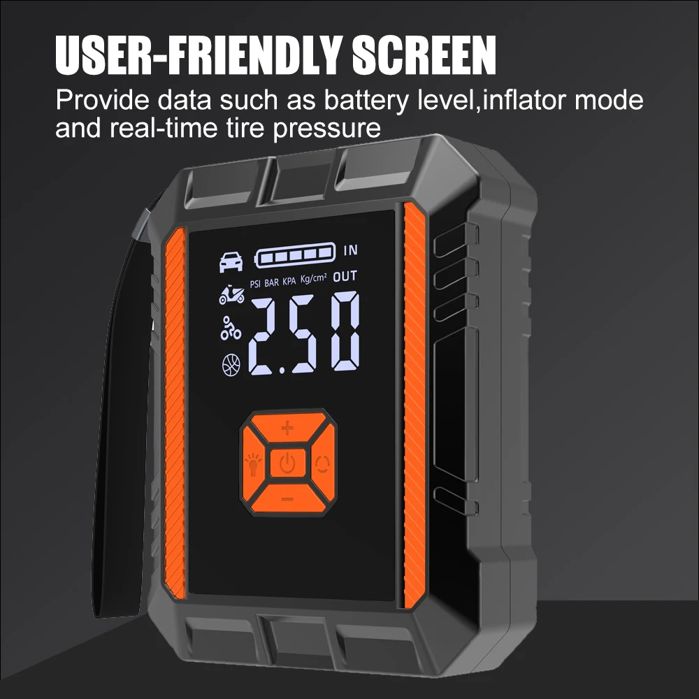 Jump Starter Car 20000mAh Emergency Start Power Supply Air Pump All-in ...