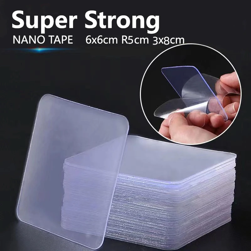 Super Strong Double Sided Adhesive Nano Tape Transparent Wall Stickers ...
