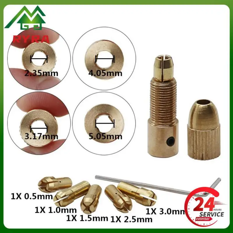 Set-Brass-Collet-Mini-Drill-Chucks-For-Electric-Motor-Shaft-Drill-Bit ...