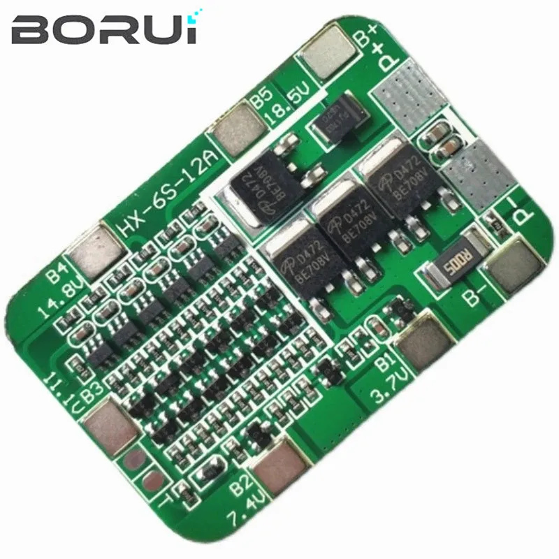 1PCS-6S-15A-24V-Lithium-Protection-Board-For-6-Pack-18650-PCB-BMS-Li ...