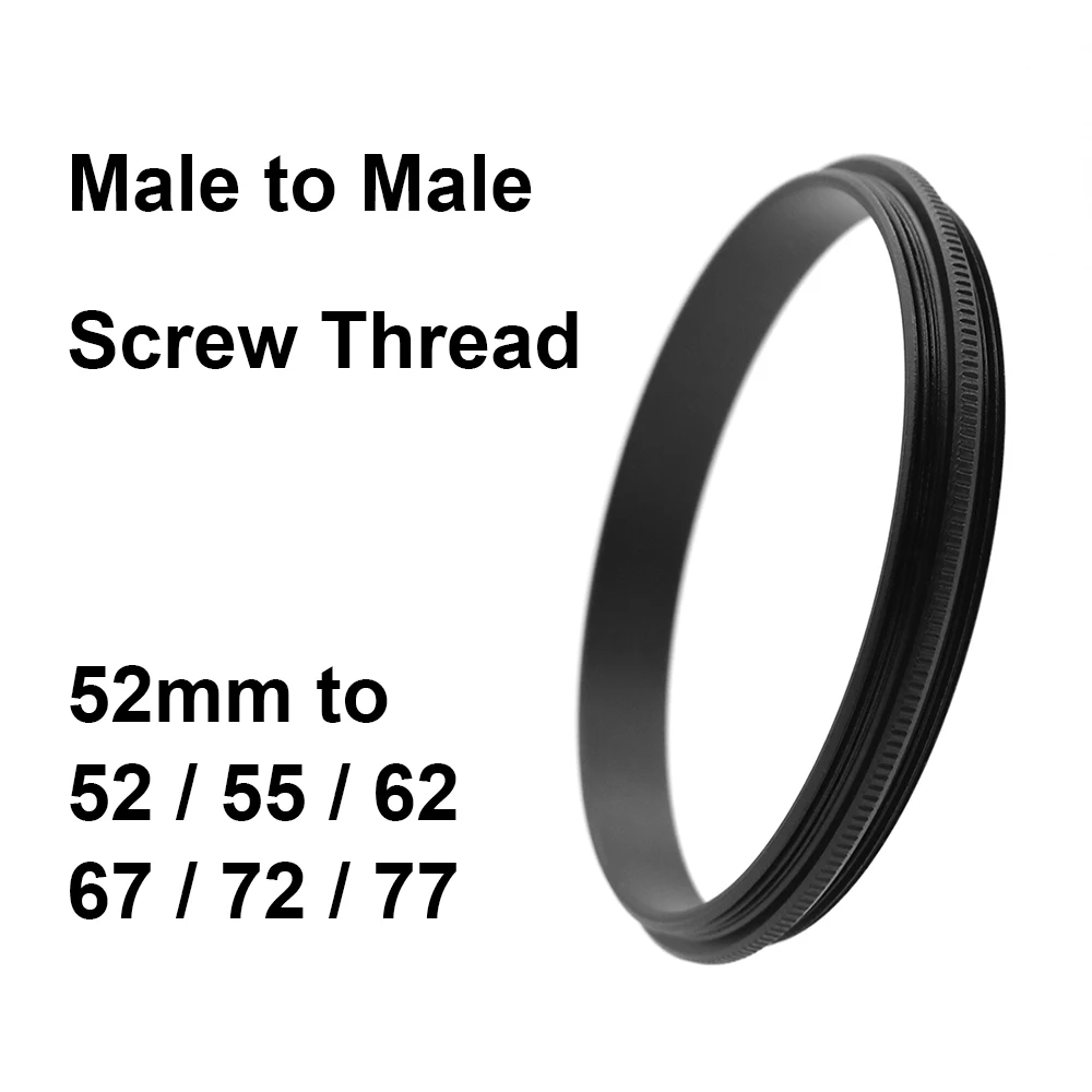 Adaptador de rosca macho a macho de 52mm - 52 / 55 / 62 / 67 / 72/77mm ...