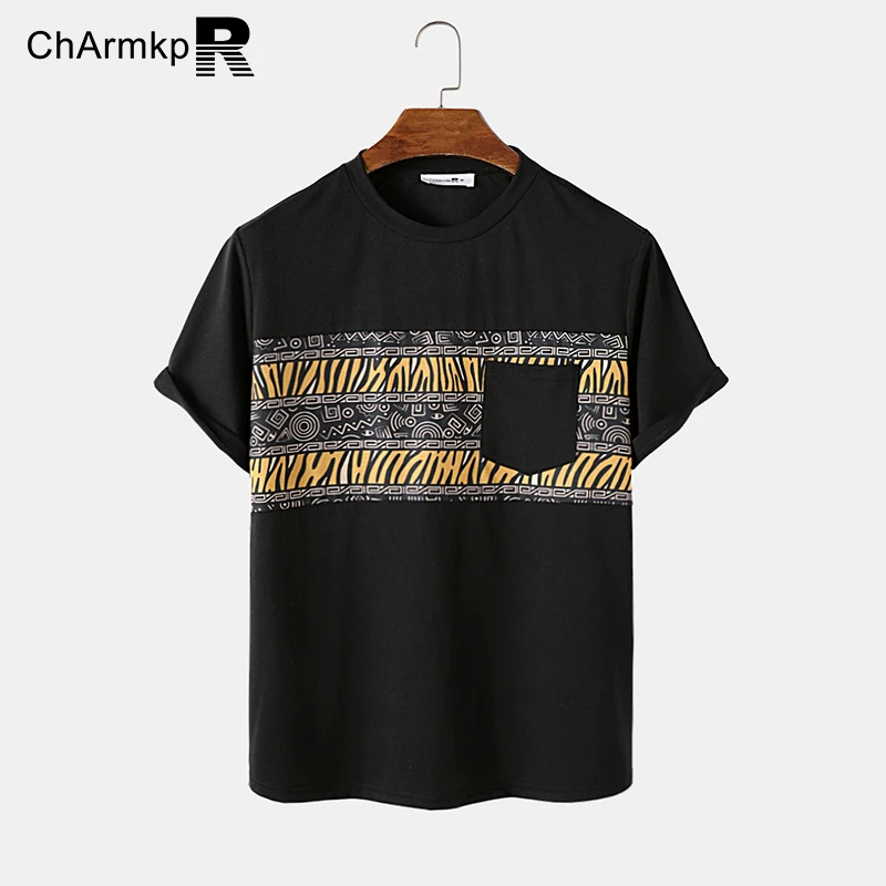 ChArmkpR-2023Mens-T-shirts-Summer-Chemises-Casual-Camisas-Short-Sleeve ...