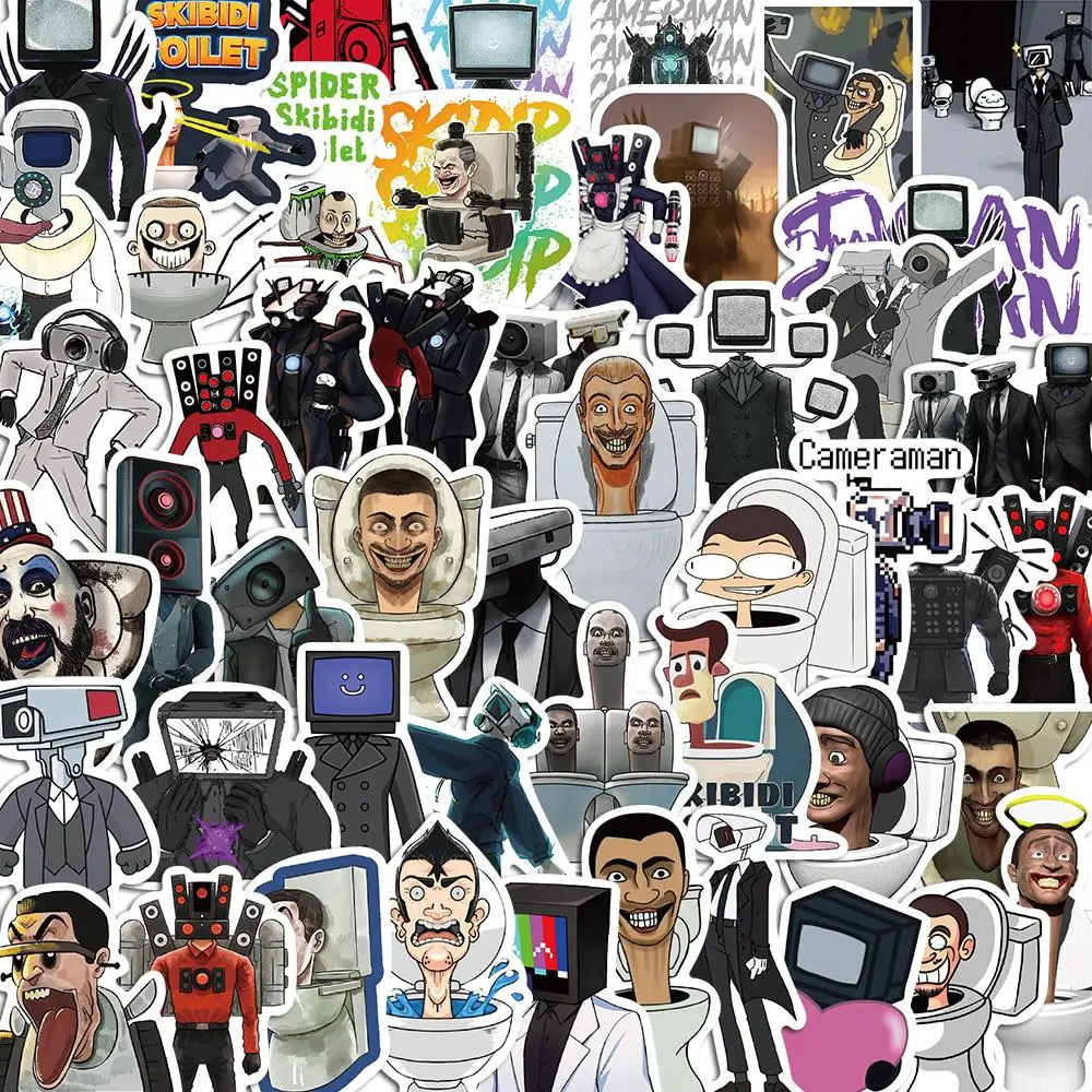 10-50PCS-Game-Skibidi-Toilet-Aesthetic-Stickers-for-Scrapbook-Water-Bottles-Laptop-Waterproof ...