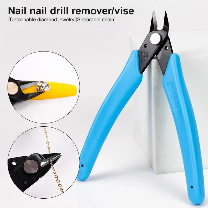 Professional Stainless Steel Nail Art Tools Rhinestones Cutter Plier ...