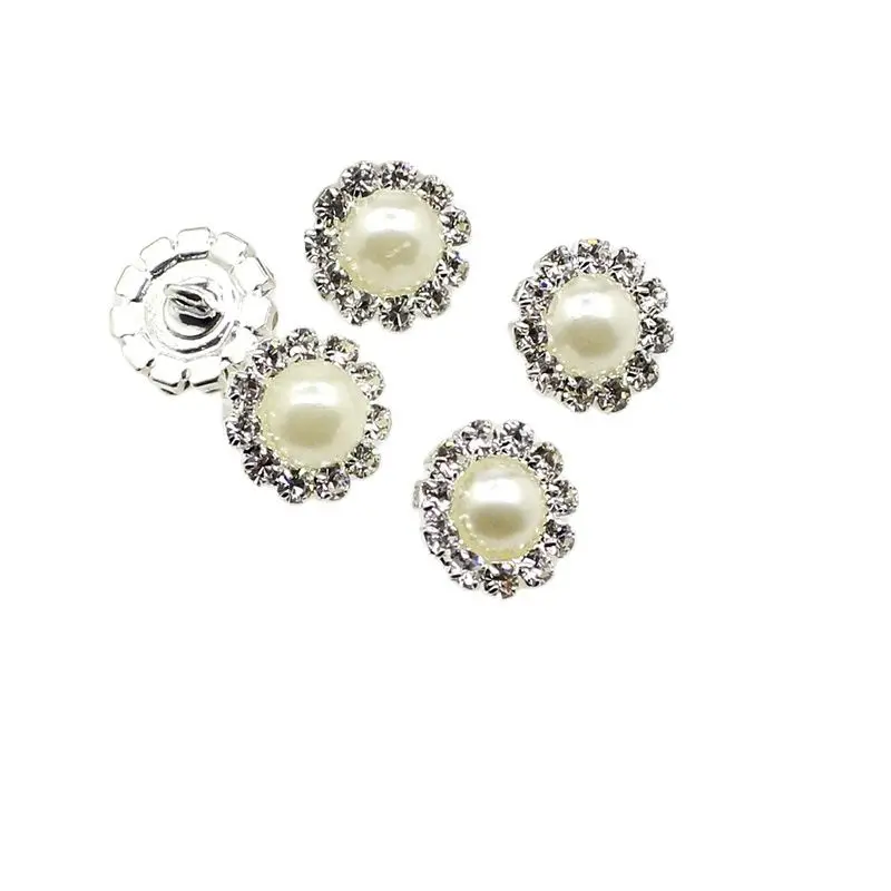 Botones de vástago de 10 piezas y 10mm para ropa, accesorios de perlas ...