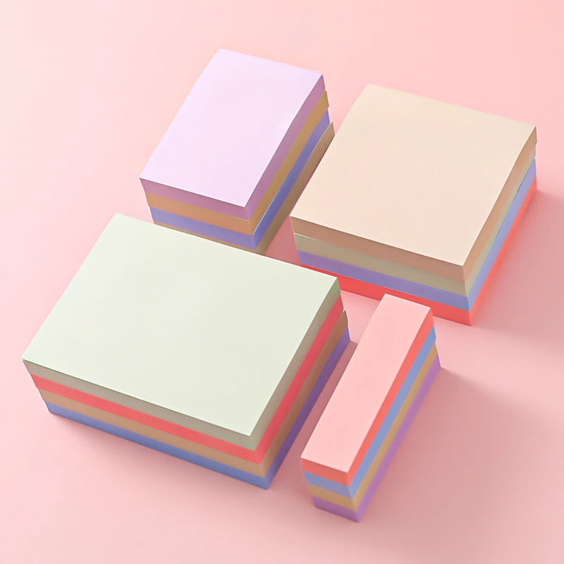 100sheets/set Morandi Sticky Notes Pads Stationery Paper Stickers Memo ...