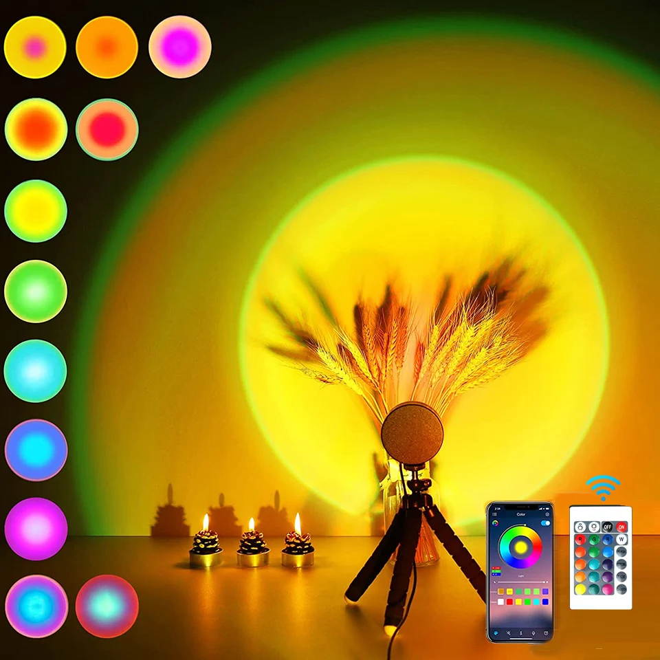 Sponge Tripod Photography Sunset Lamp Led Flexible Octopus USB ...