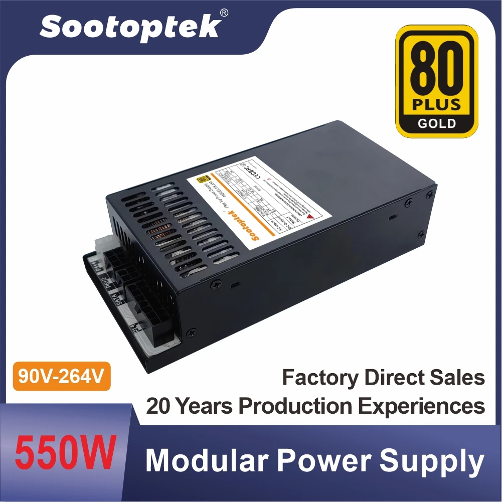 550W moduler Flex 1u 90V-264V ATX mini switching pc power supply for server psu with 4cm cooling ...