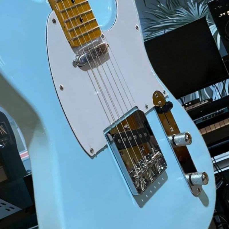 Gift Christmas Blue TLE Electric Guitar Mahogany Body Rosewood ...