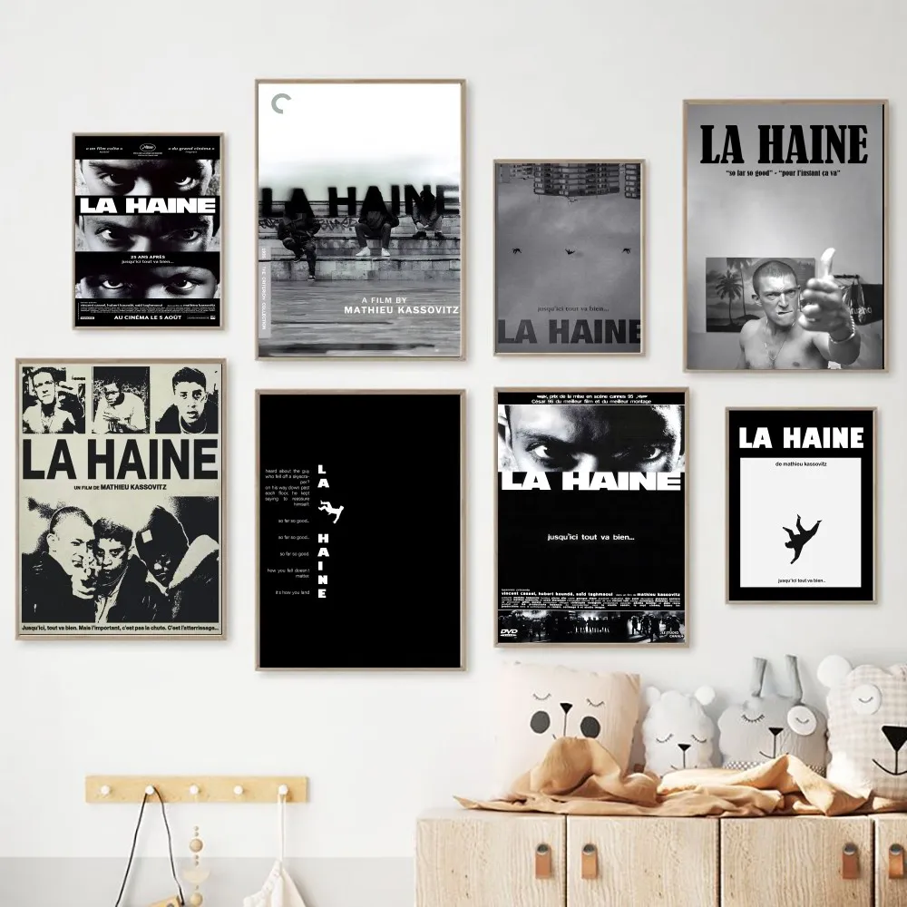 La-Haine-Movie-Poster-No-Framed-Poster-Kraft-Club-Bar-Paper-Vintage ...