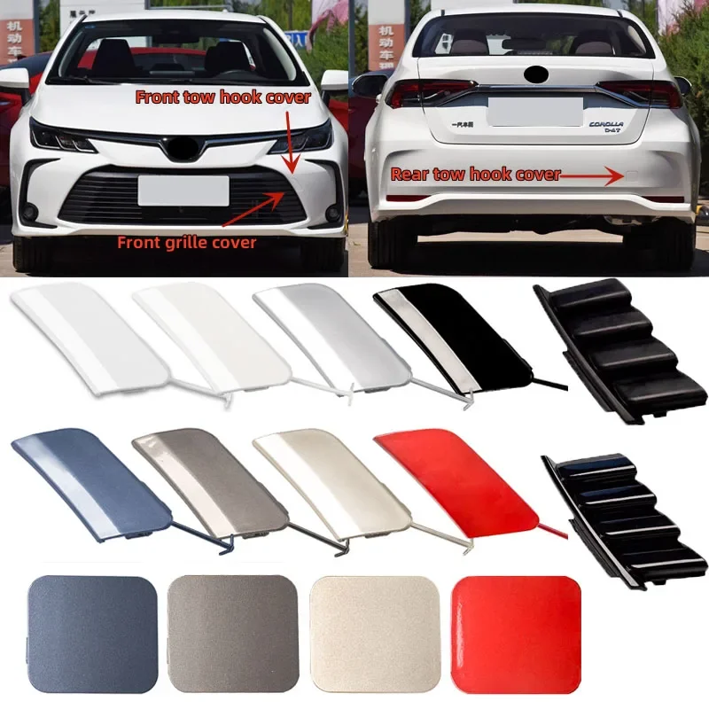 Car-Front-Rear-Bumper-Tow-Hook-Cap-Lower-Grille-Cover-Hauling-Eye-Lid ...