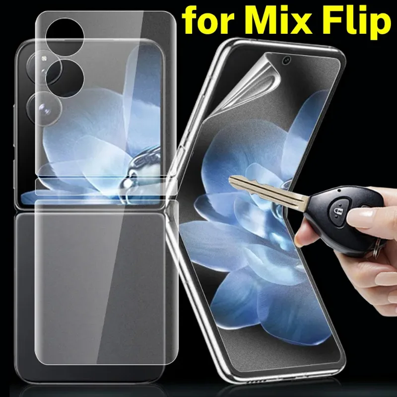 9 in 1 Clear Unbreakable Hydrogel Soft Films for Xiaomi Mi Mix Flip ...