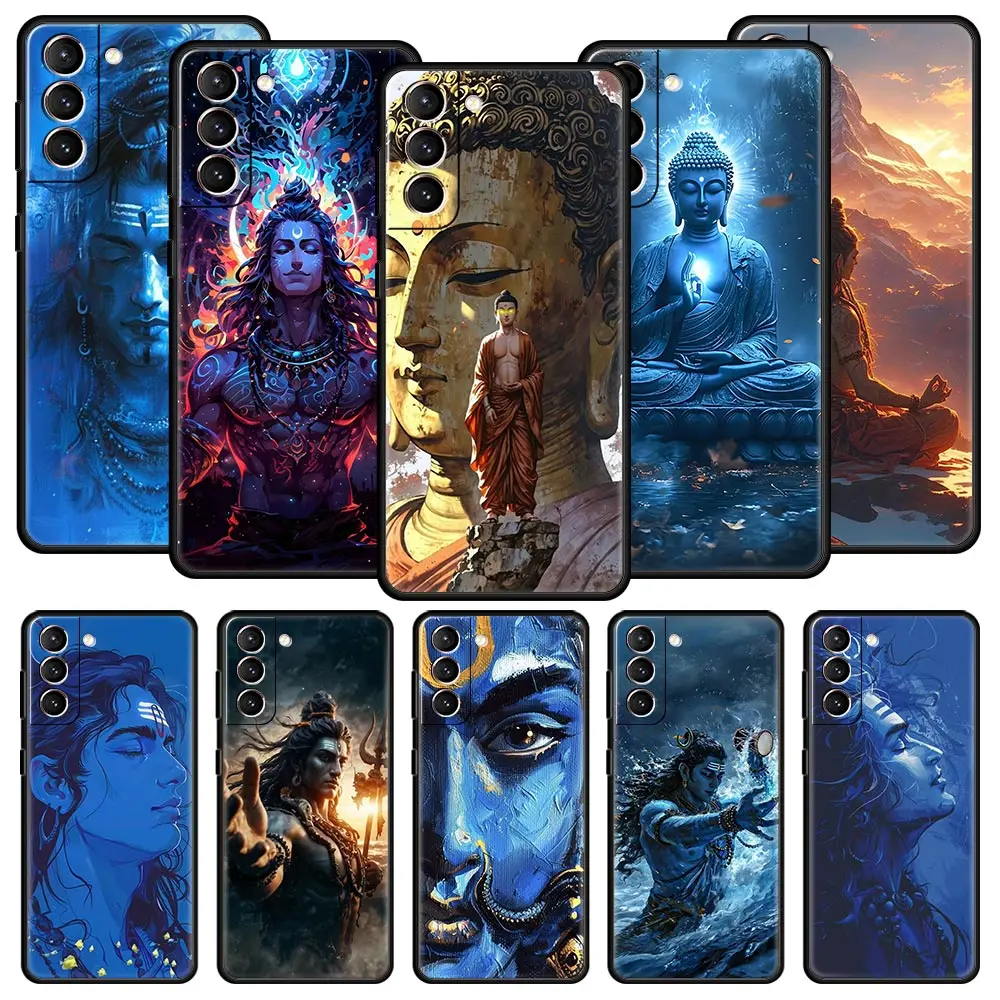 Lord Shiva Hindu God Buddha India Phone Case For Samsung Galaxy S25 S24 ...