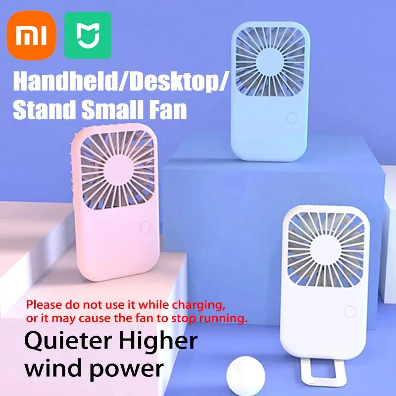 Xiaomi-MIJIA-Portable-Handheld-Fan-Mini-Rechargeable-Stand-Small-Pocket ...