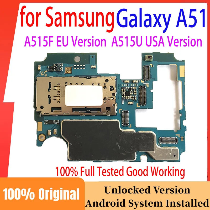 Unlocked Original Motherboard for Samsung Galaxy A51 A515F A515U ...