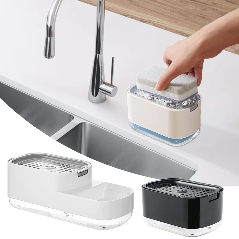 2In1-Kitchen-Soap-Dispensers-Liquid-Soap-Pump-Dispenser-Soap-Container ...