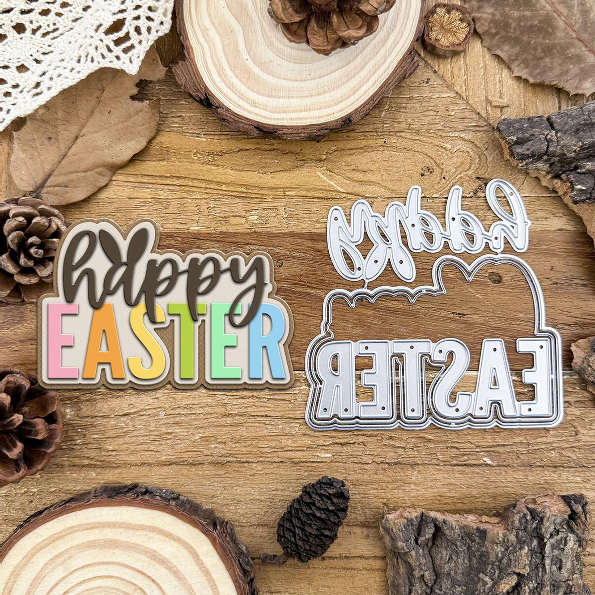 Original-Lovely-Layer-HAPPY-EASTER-Words-Metal-Cutting-Dies-Stencils ...